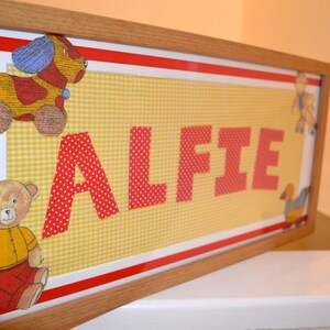 Childrens Name Frame, Personalised Frame for Kids, Name in Frame, Name ...