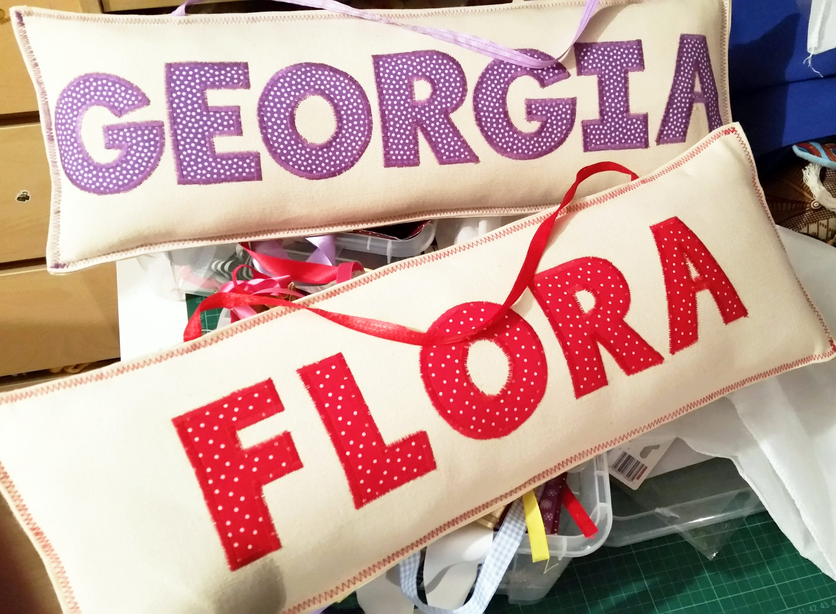 Kids Name Pillow, Children's Personalised Pillow, Log Pillow, Name ...