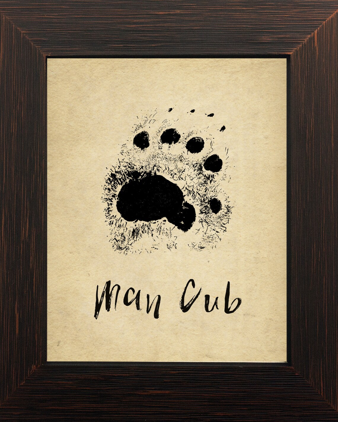 Man Cub Printable 8x10&11x14 INSTANT DOWNLOAD Nursery - Etsy