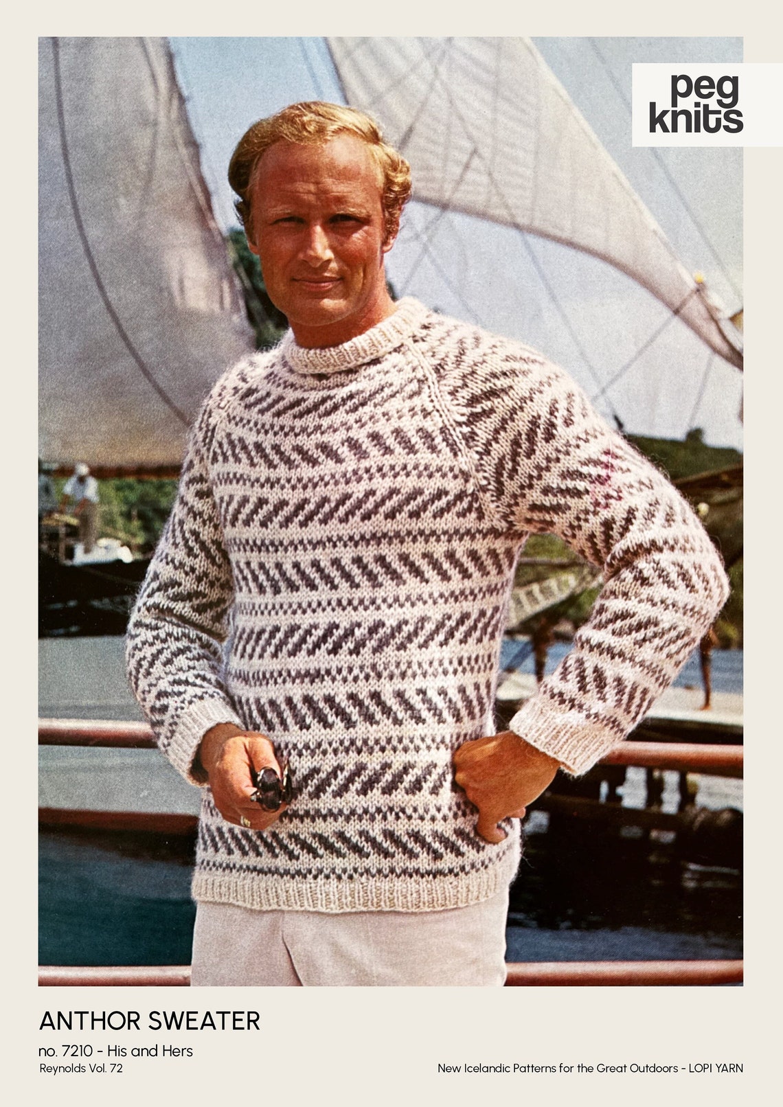 Anthor Vintage Icelandic Sweater - Men’s Chunky Sweater Pattern ...