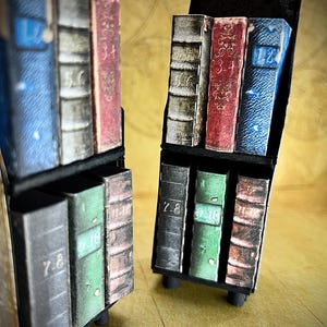 3D Paper Library Miniature DIY Kit: SVG, PDF (digital Download) - Etsy