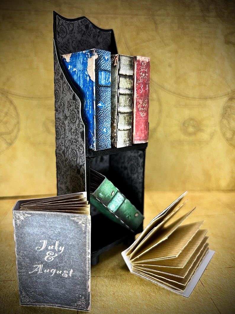 3D Paper Library Miniature DIY Kit: SVG, PDF (digital Download) - Etsy