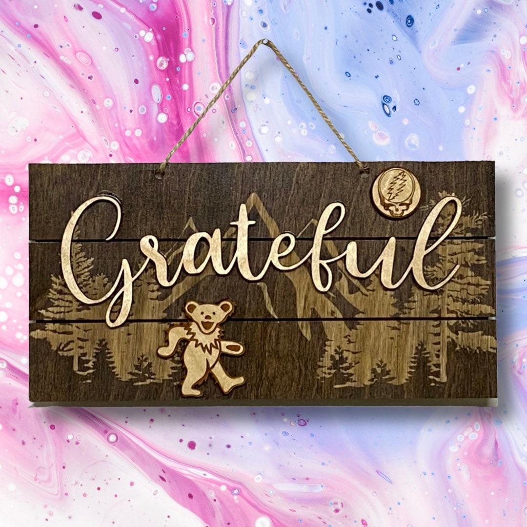 Grateful GD Bear Wall Art/home Decor. GD Bear. Sock Monkey Dyes & Gifts ...