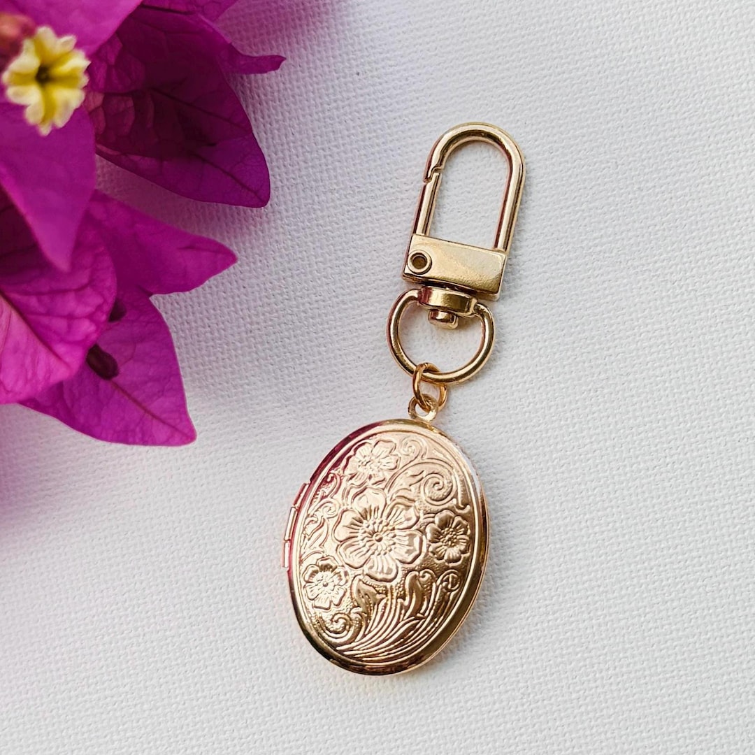 Photo Locket Purse Keychain Backpack Zipper Pull Handbag Accessory ...