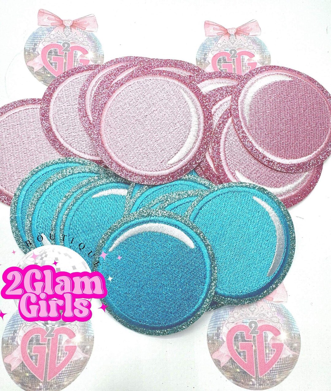 Trucker Hat Patch Bubbles Glitter Bubbles Patch - Etsy