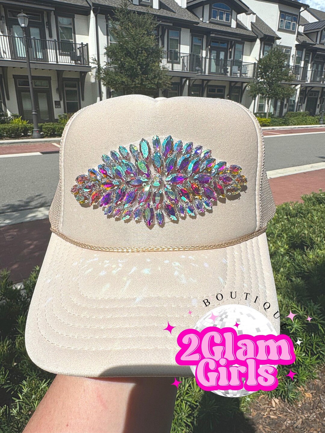 Rhinestone Appliqué Glue and Stitch Bling Hats Trucker Hat Bling - Etsy