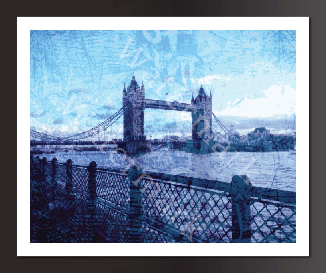 Printable Instant Download London Tower Bridge Art - Etsy