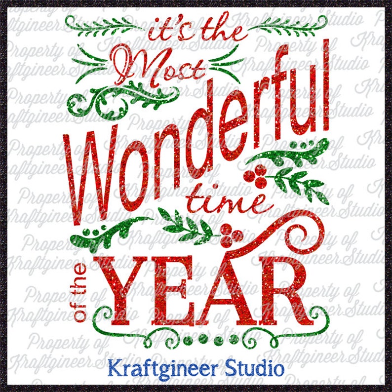 It's the most wonderful time of the year SVG Christmas SVG | Etsy