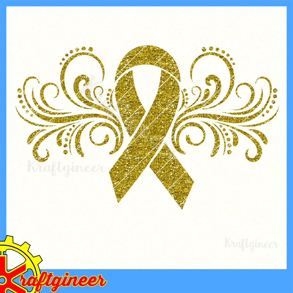 Hope Ribbon Cancer Awareness for a Cause Swirly Ribbon SVG DXF - Etsy