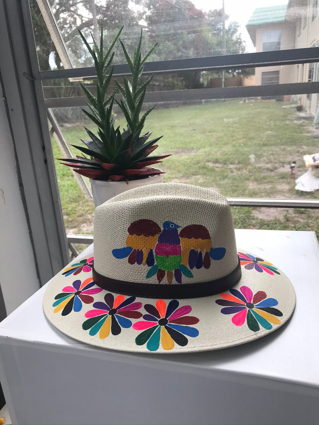 Hand Painted Hat - Etsy