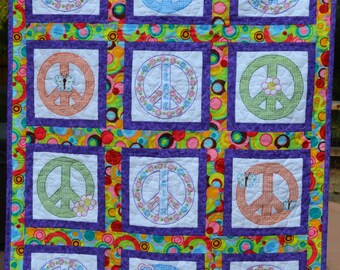 Peace Sign Quilt - Etsy