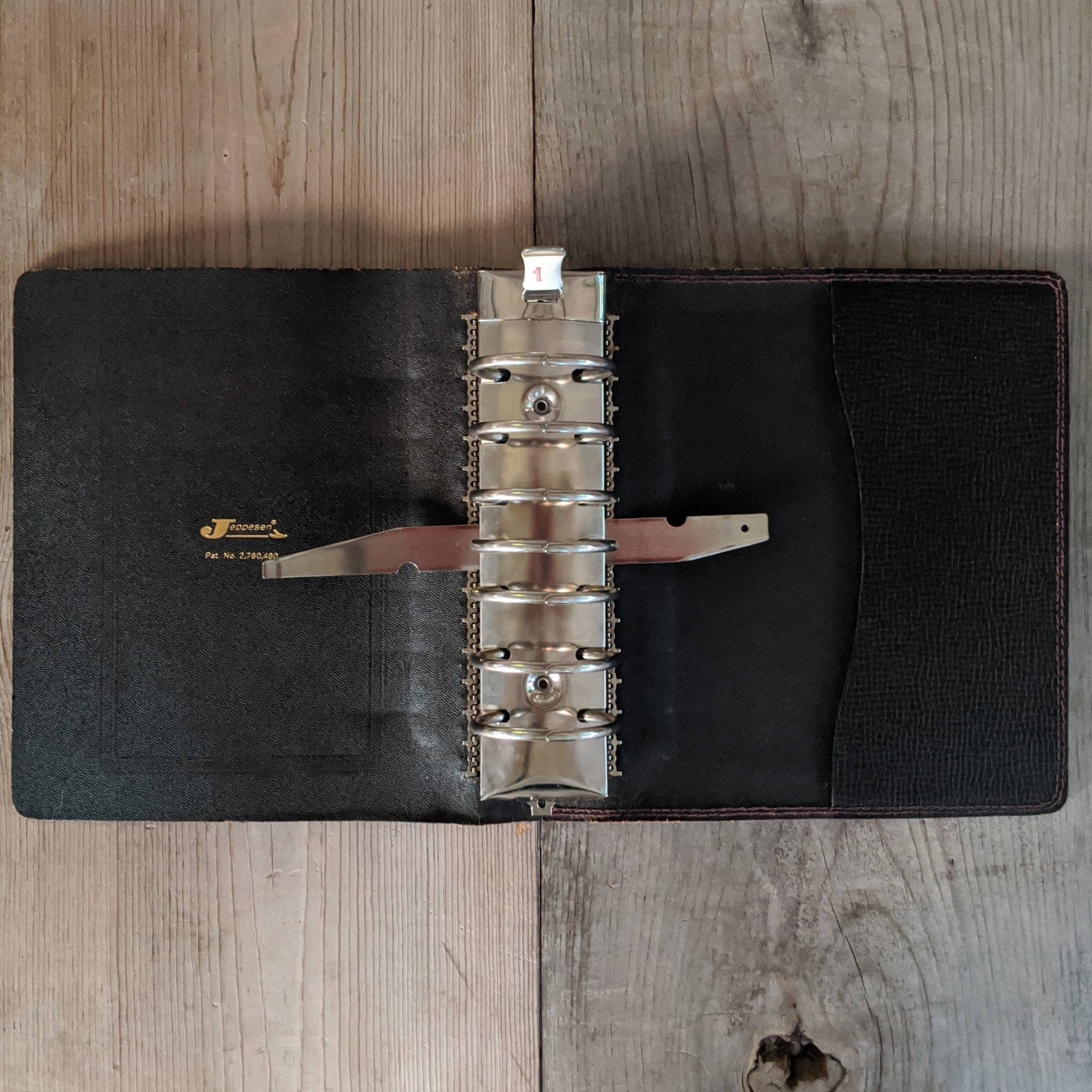 Leather Binder Vintage Office Supplies Jeppesen Airway Manual - Etsy