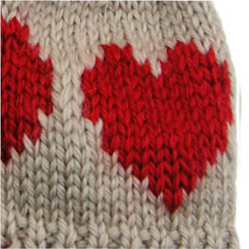 4 Intarsia Knit Heart Egg Cosies Downloadable Knitting Pattern - Etsy