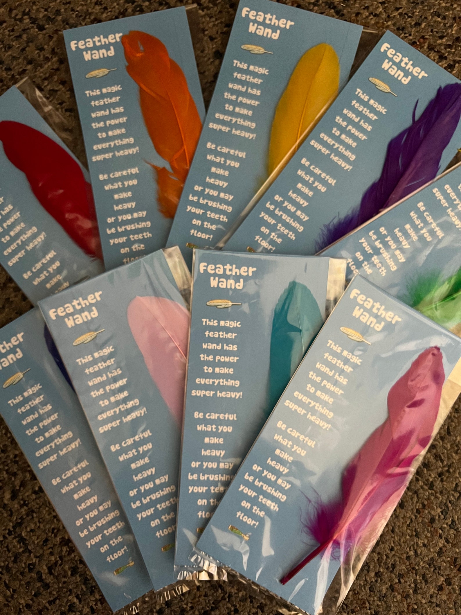 Feather Wand Blue Dog Bluey Pre-made Birthday Favors - Etsy