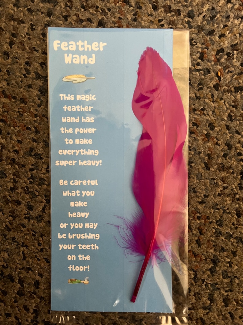 Feather Wand Blue Dog Bluey Pre-made Birthday Favors - Etsy