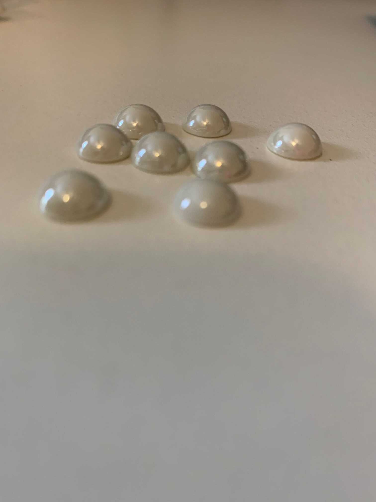 7mm (ss34) White Hotfix Half Pearls - Pack of 48 - Etsy UK