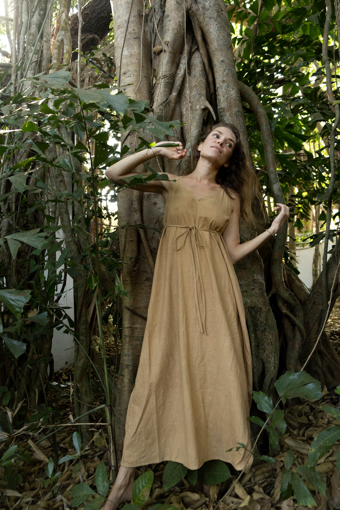 Organic Cotton Slip Dress, Rustic Wedding Dress, Pure Cotton Clothing ...