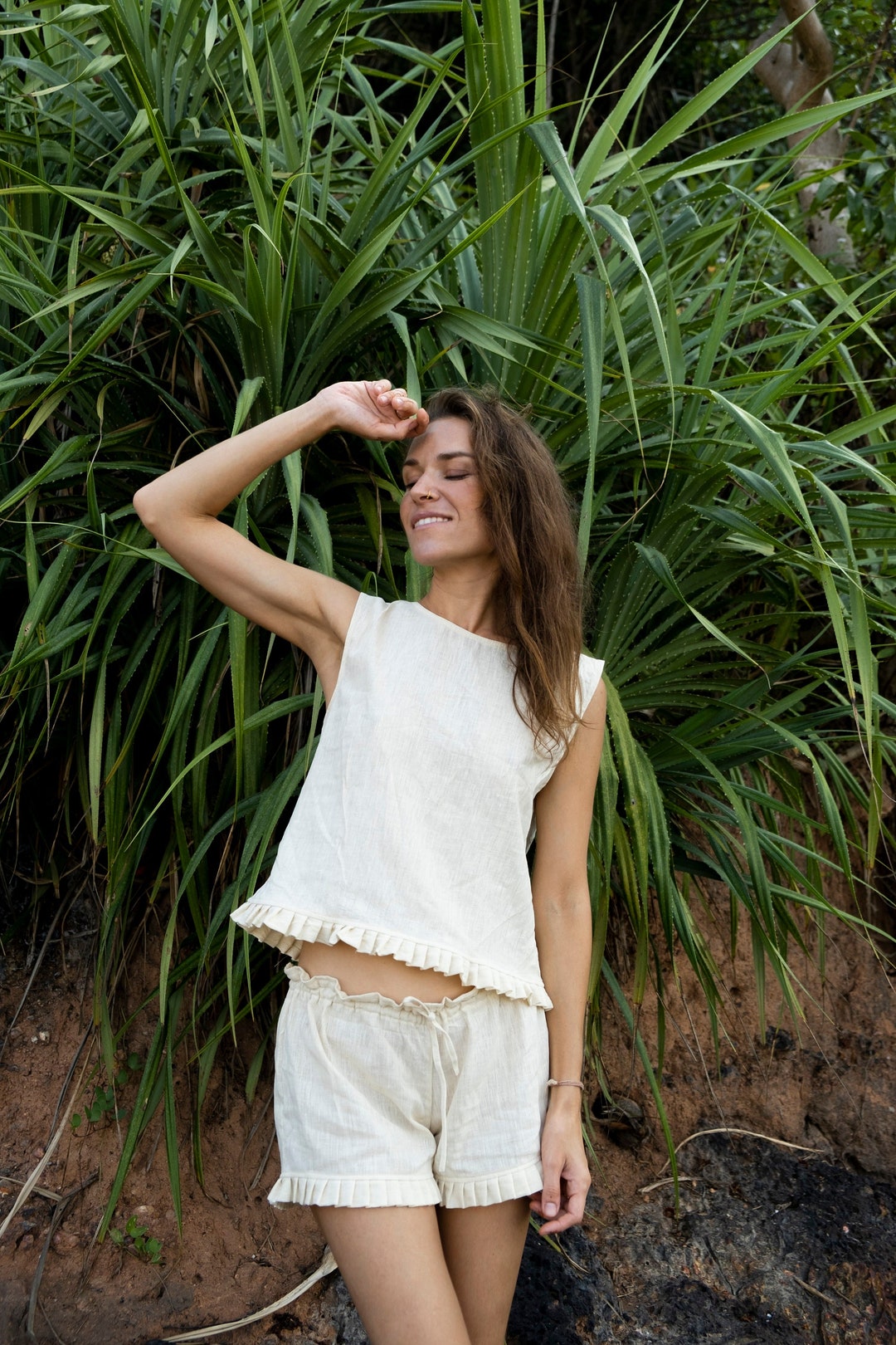 Khadi Raw Silk Pajama Set, Bohemian Pajama, Natural Soft Pajama Set ...