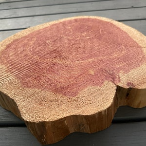 Large Chunky Cookie Red Cedar Wood Round Rough Cut Table DIY - Etsy