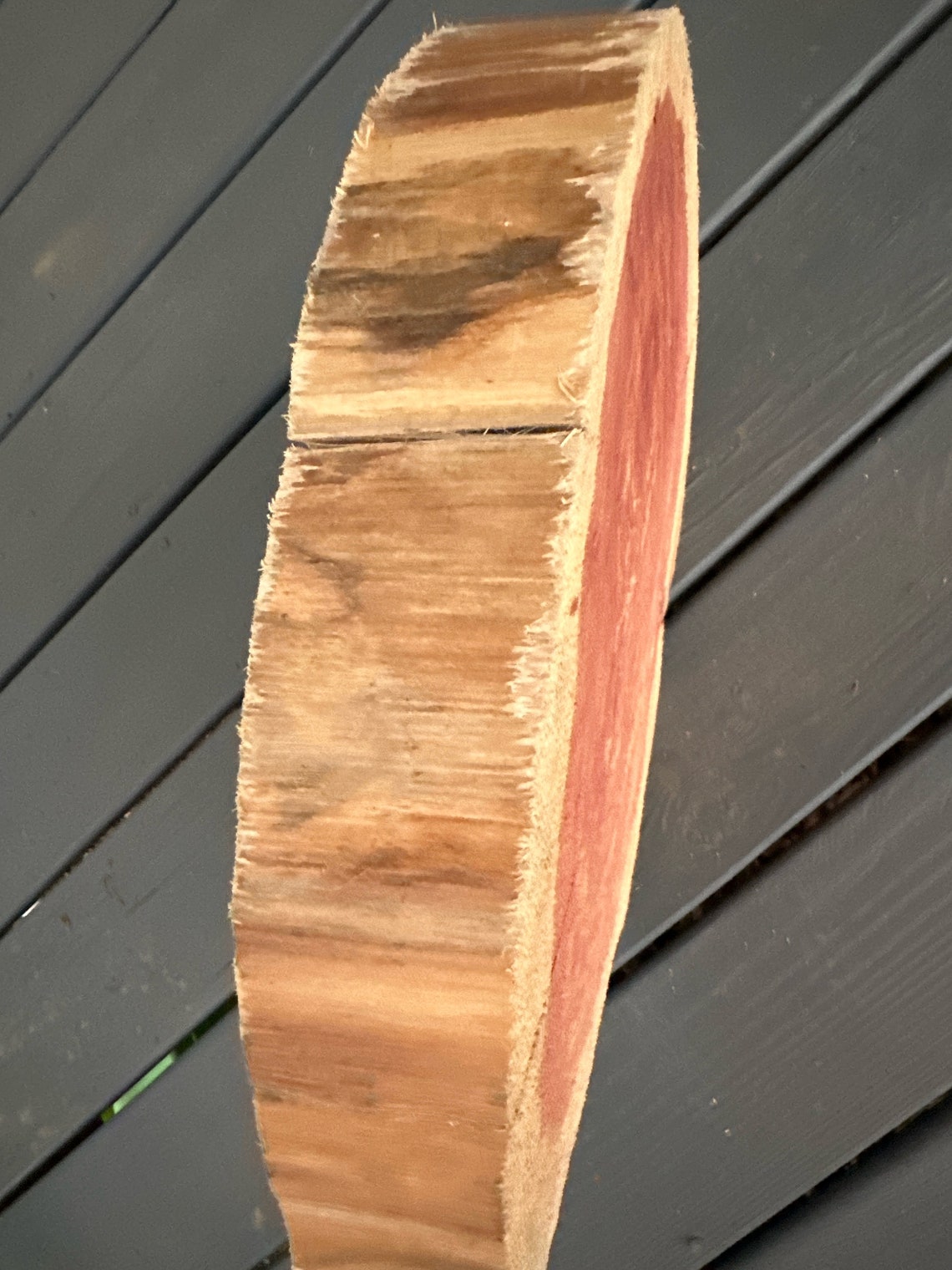 Large Chunky Cookie Red Cedar Wood Round Rough Cut Table DIY - Etsy