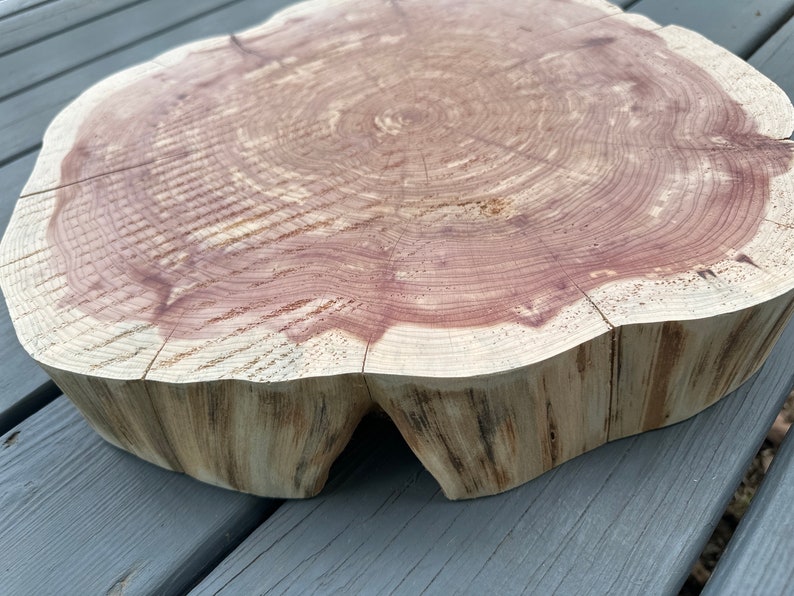 Large Chunky Cookie Red Cedar Wood Round Sanded Table DIY 18+” - Etsy