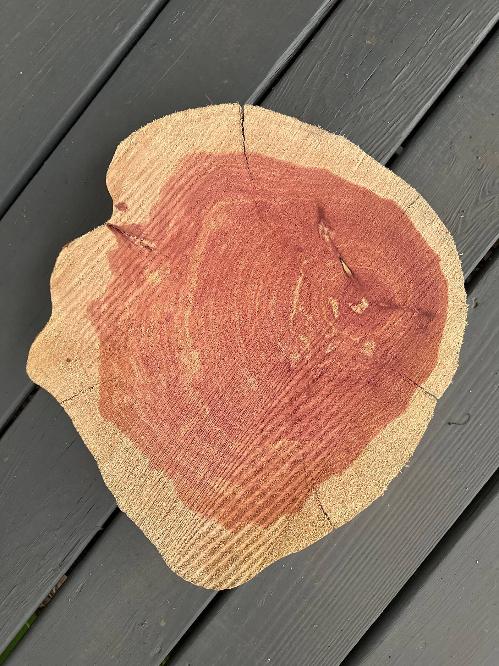 Large Chunky Cookie Red Cedar Wood Round Rough Cut Table DIY - Etsy