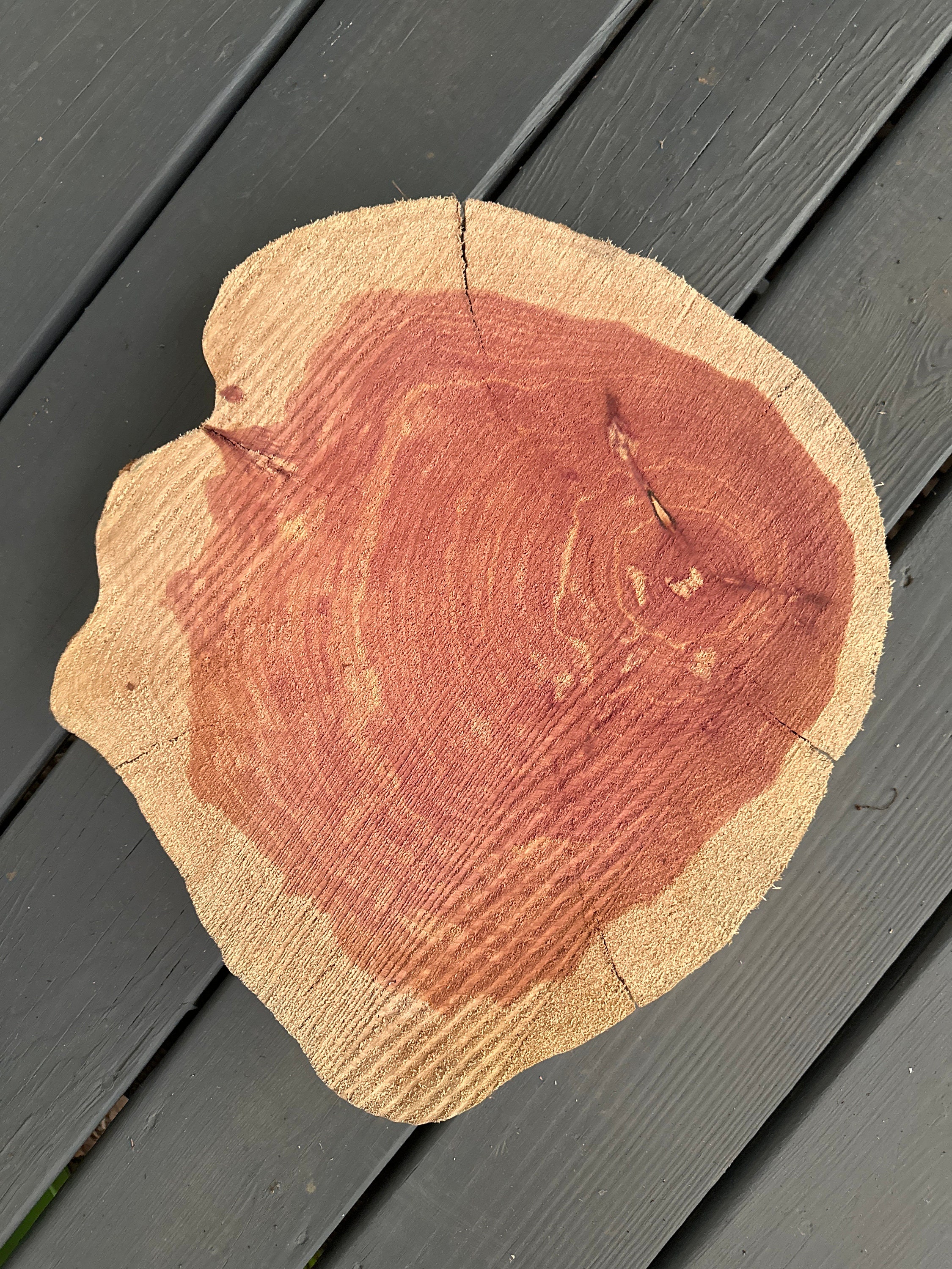Large Chunky Cookie Red Cedar Wood Round Rough Cut Table DIY - Etsy