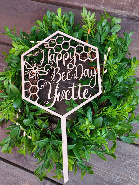 Bee Cake Topper Bee Cake Decorations Bumble Bee Cake Topper | Etsy