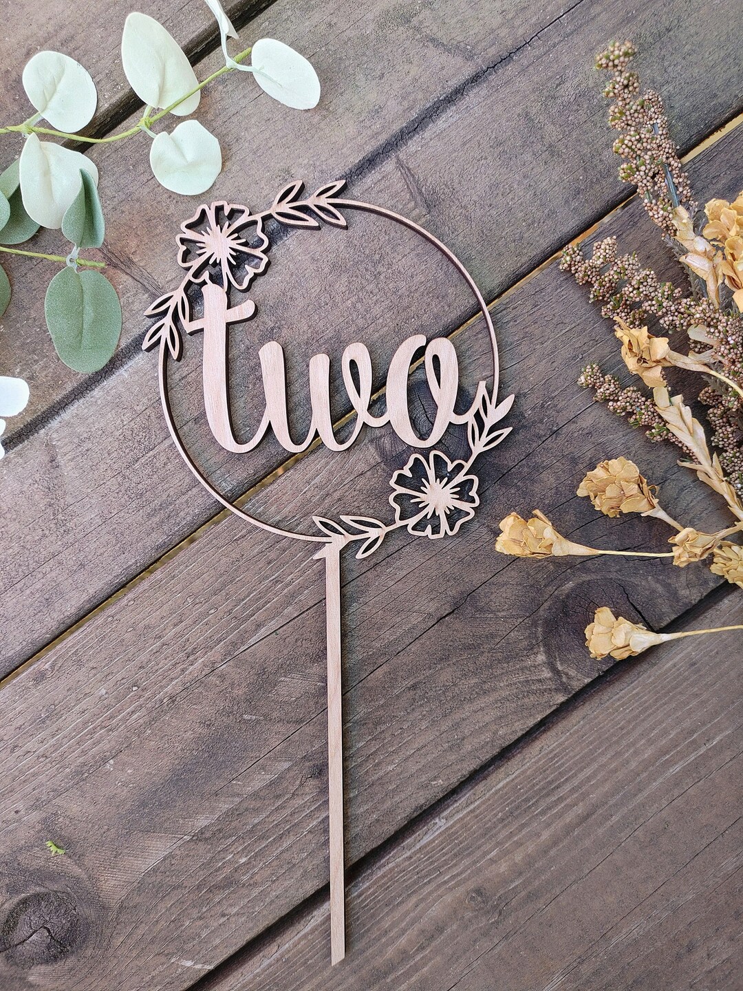 Happy Birthday Cake Topper, Birthday Cake Topper, Two Cake Topper ...