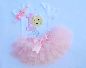 You Are My Sunshine First Birthday Outfit , 1st Birthday Sun Outfit ...