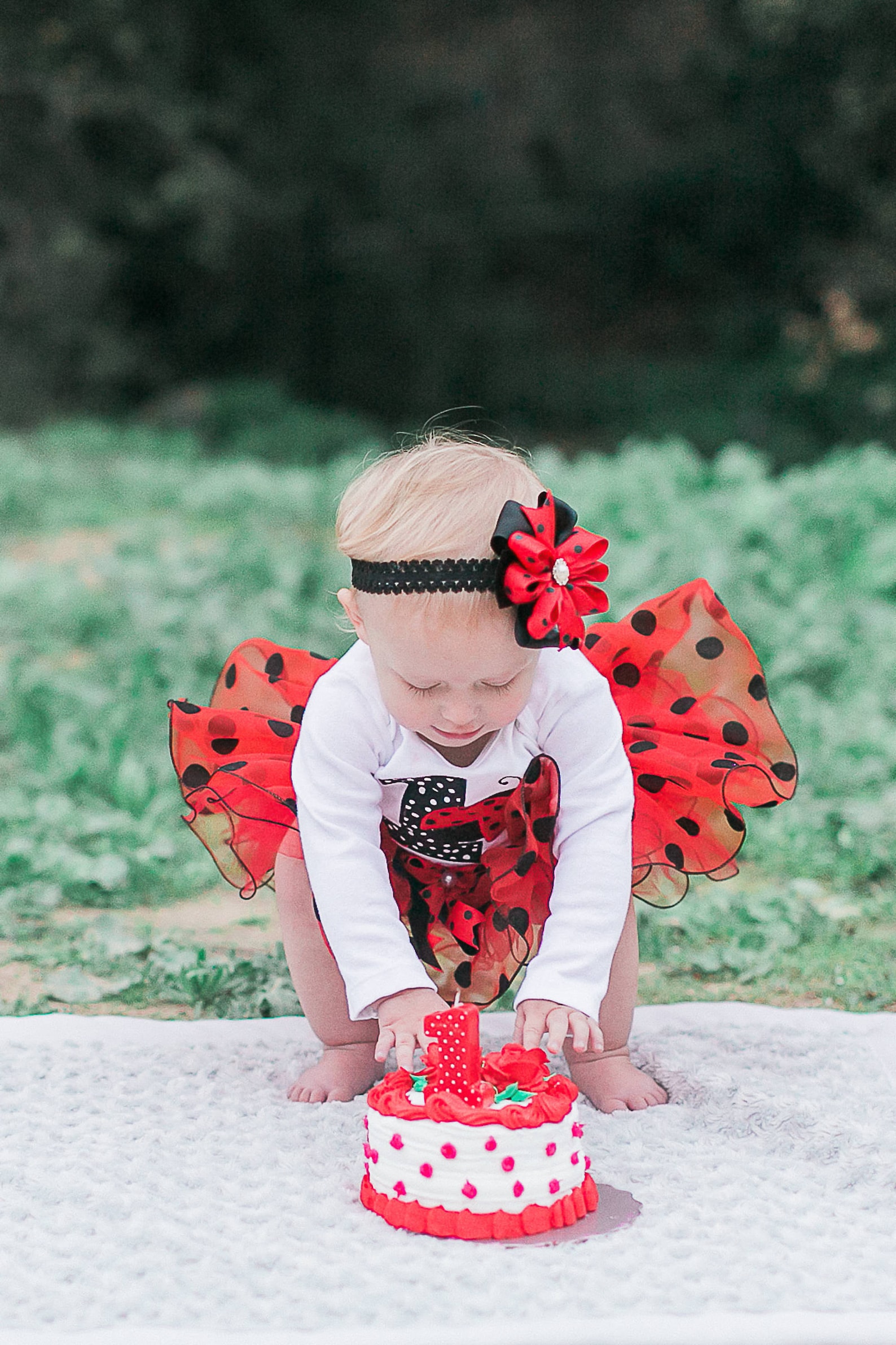 Ladybug First Birthday Outfitladybug Birthday Shirtfirst | Etsy