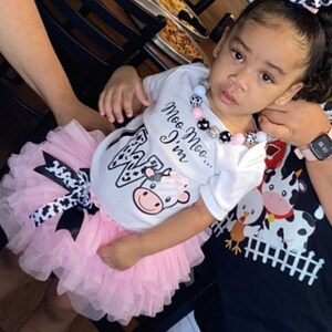 Moo Moo Im Two Second Birthday Outfit , Girl 2nd Birthday Outfit, Baby ...