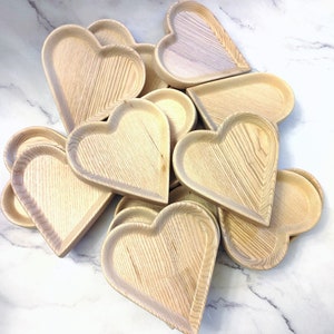 Wood Heart Tray Blanks, Wooden Hearts for Laser Engraving or Vinyl ...