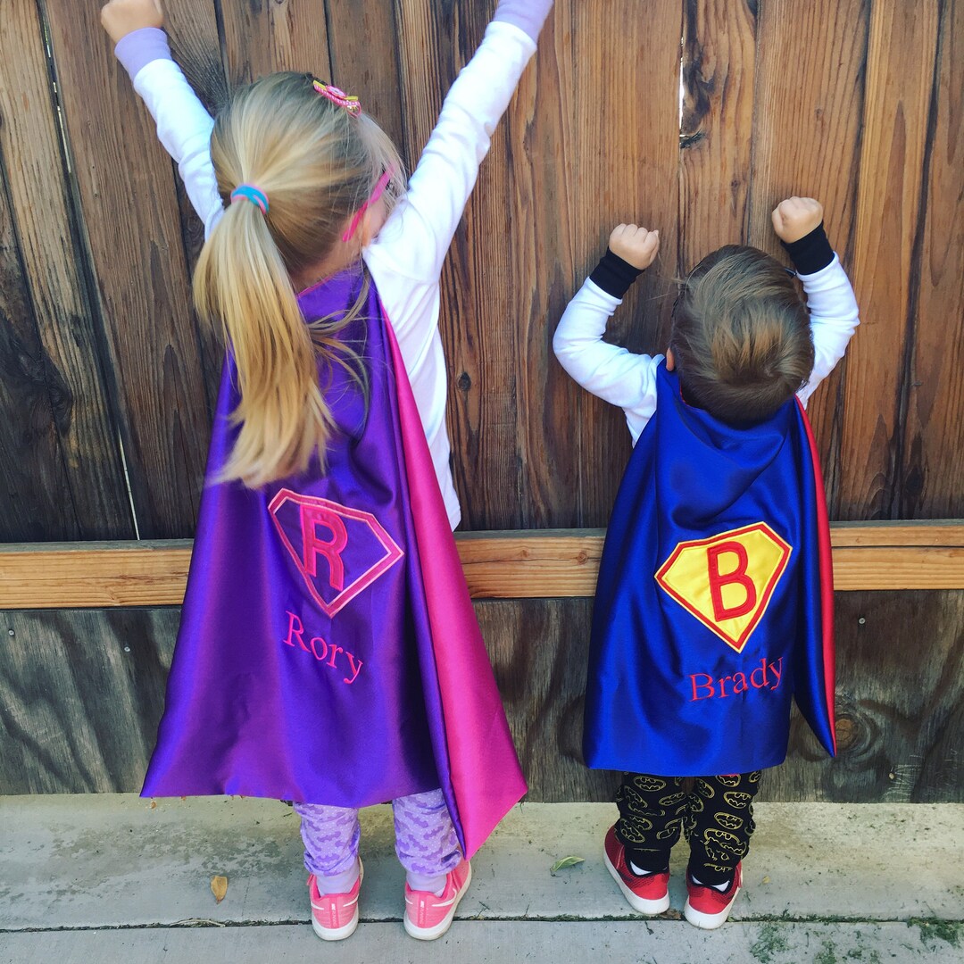 Super Hero Capes Personalized, Halloween Costume Kids, Birthday Gift ...