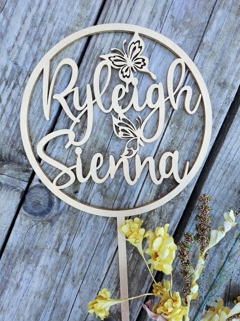 Happy Birthday Topper, Butterfly Birthday Decorations, Butterfly Cake ...