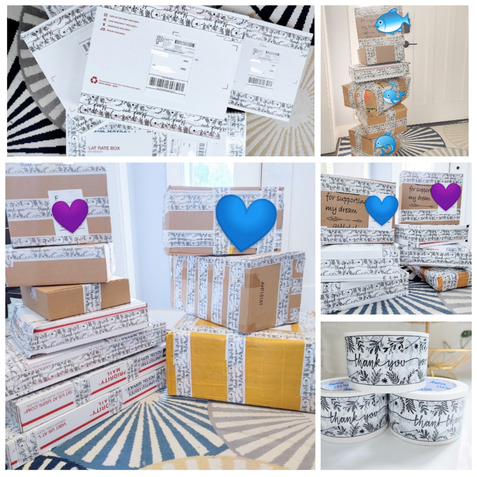 Custom Packing Tapes, Eco-friendly Self-adhesive Packing Tape for Small ...