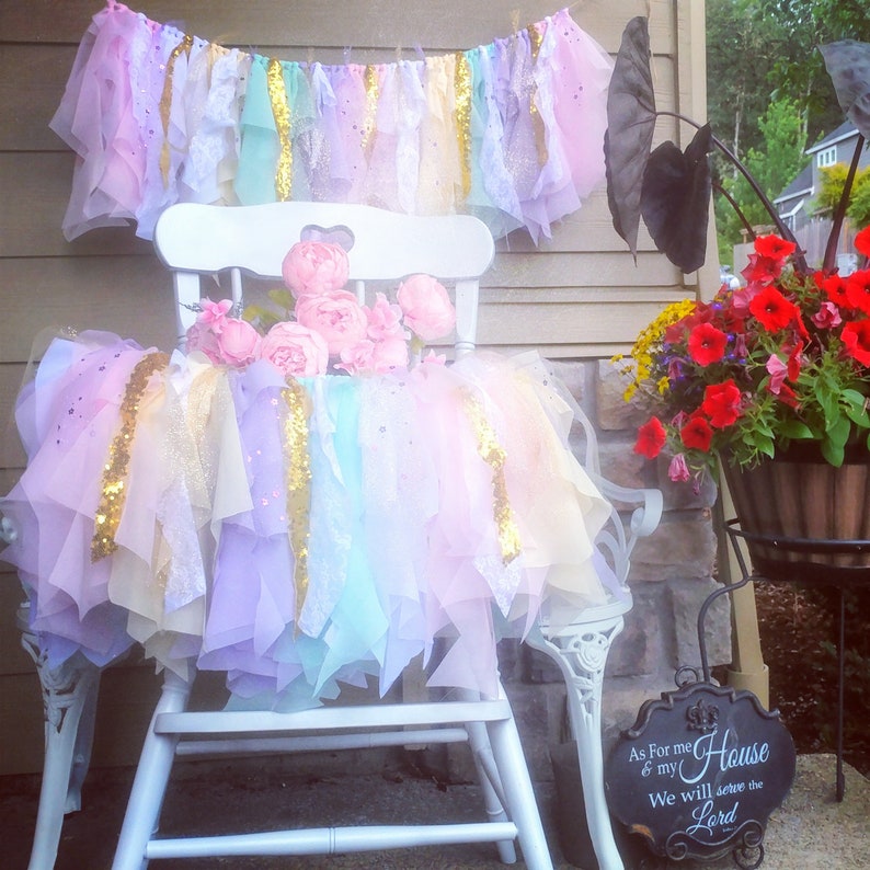 Rainbow High Chair Banner Pastel Rainbow High Chair Banner | Etsy