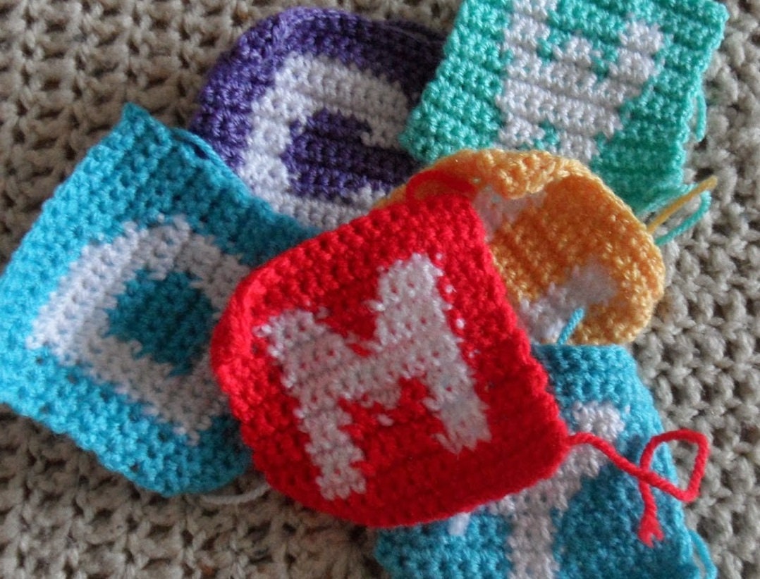 PDF Pattern Letterblocks Crochet Childs Alphabet Blocks - Etsy