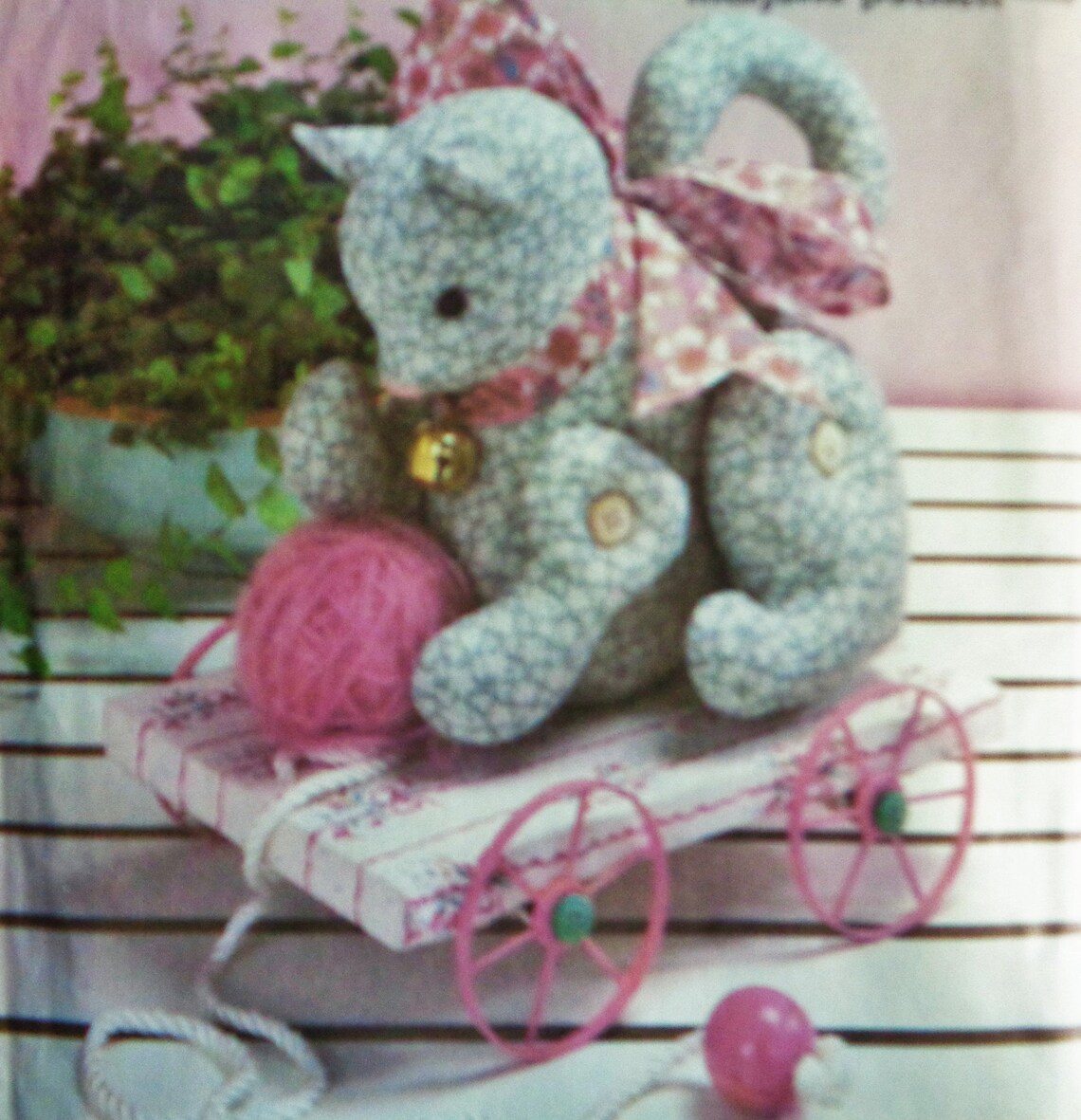 VINTAGE Simplicity Crafts 7828 Cat PULL TOY - Etsy