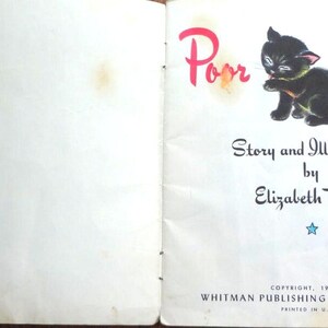 Poor Kitty Written and Illustrated by Elizabeth Tedder - Etsy
