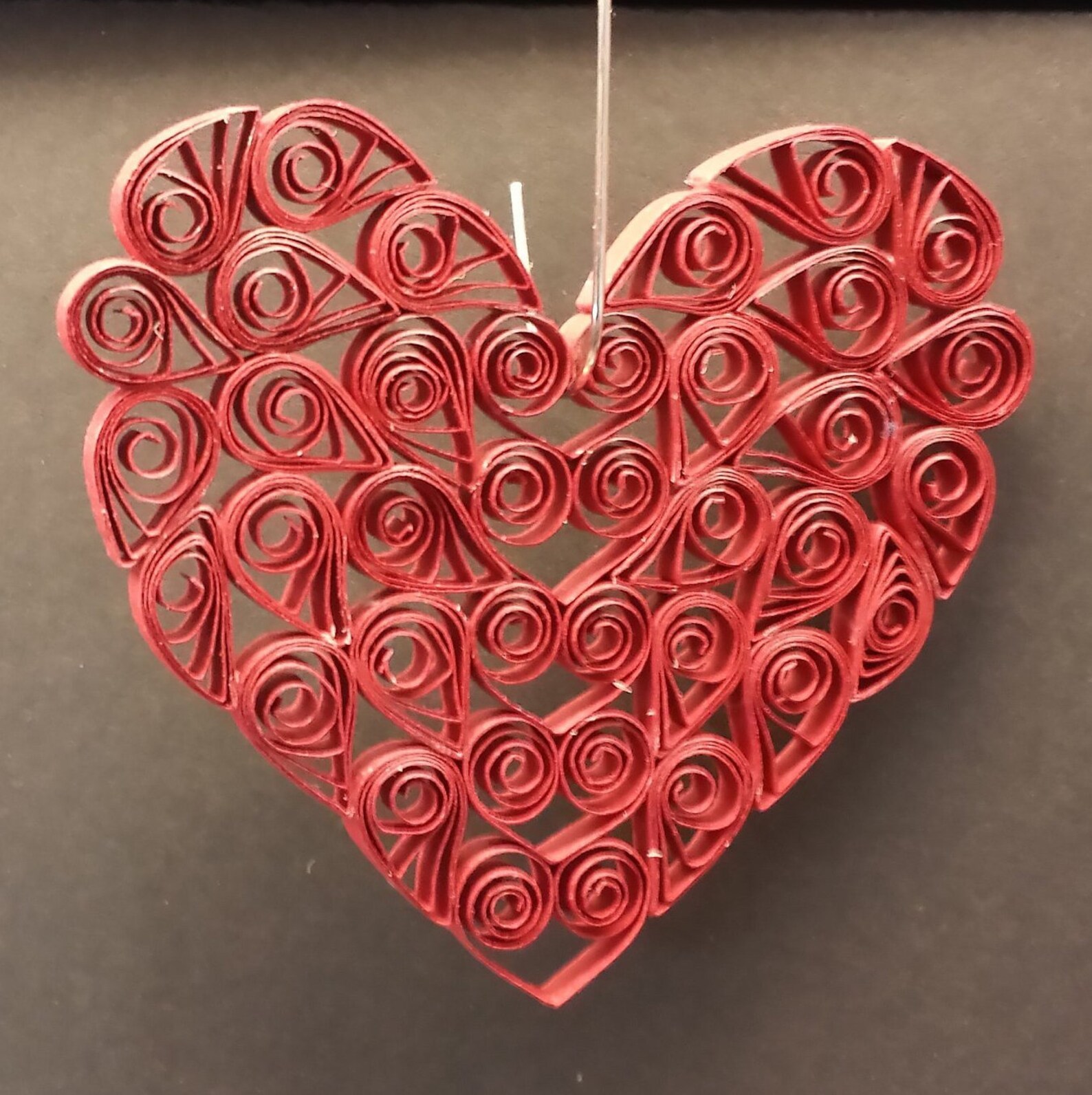 Custom paper quilled heart ornaments approx. 2 x | Etsy