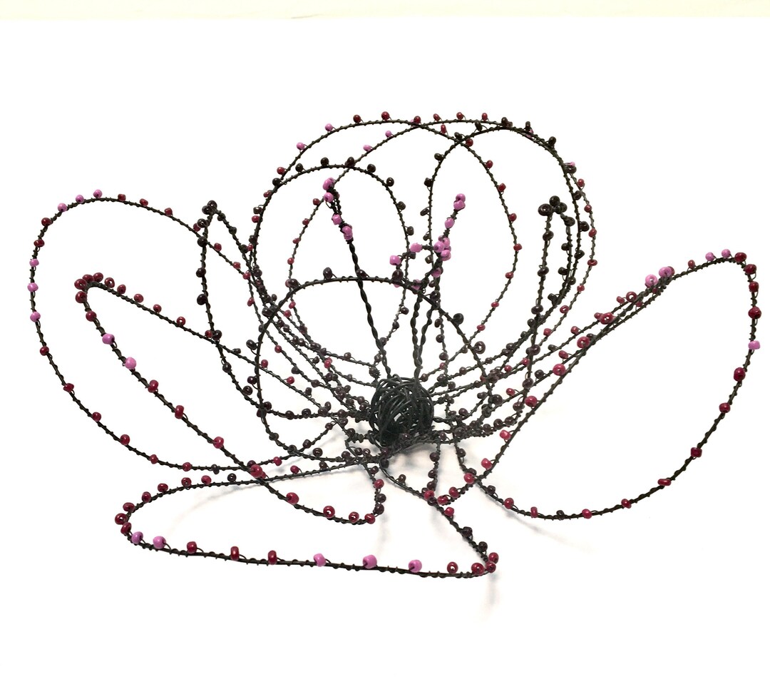 Beaded Wire Flower - Etsy