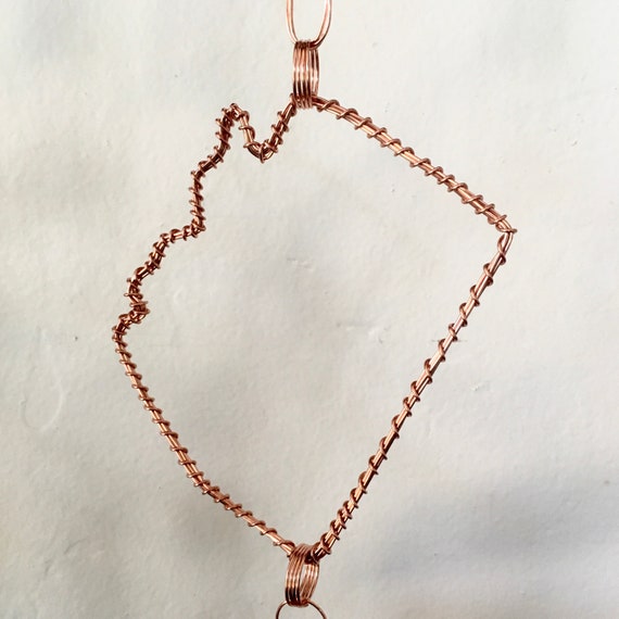 6 Copper Az and Star Wire Chain | Etsy