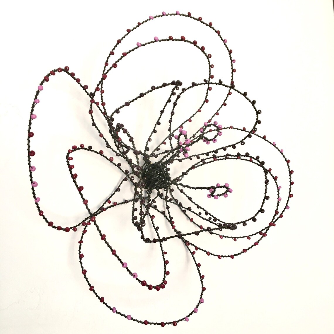 Beaded Wire Flower - Etsy