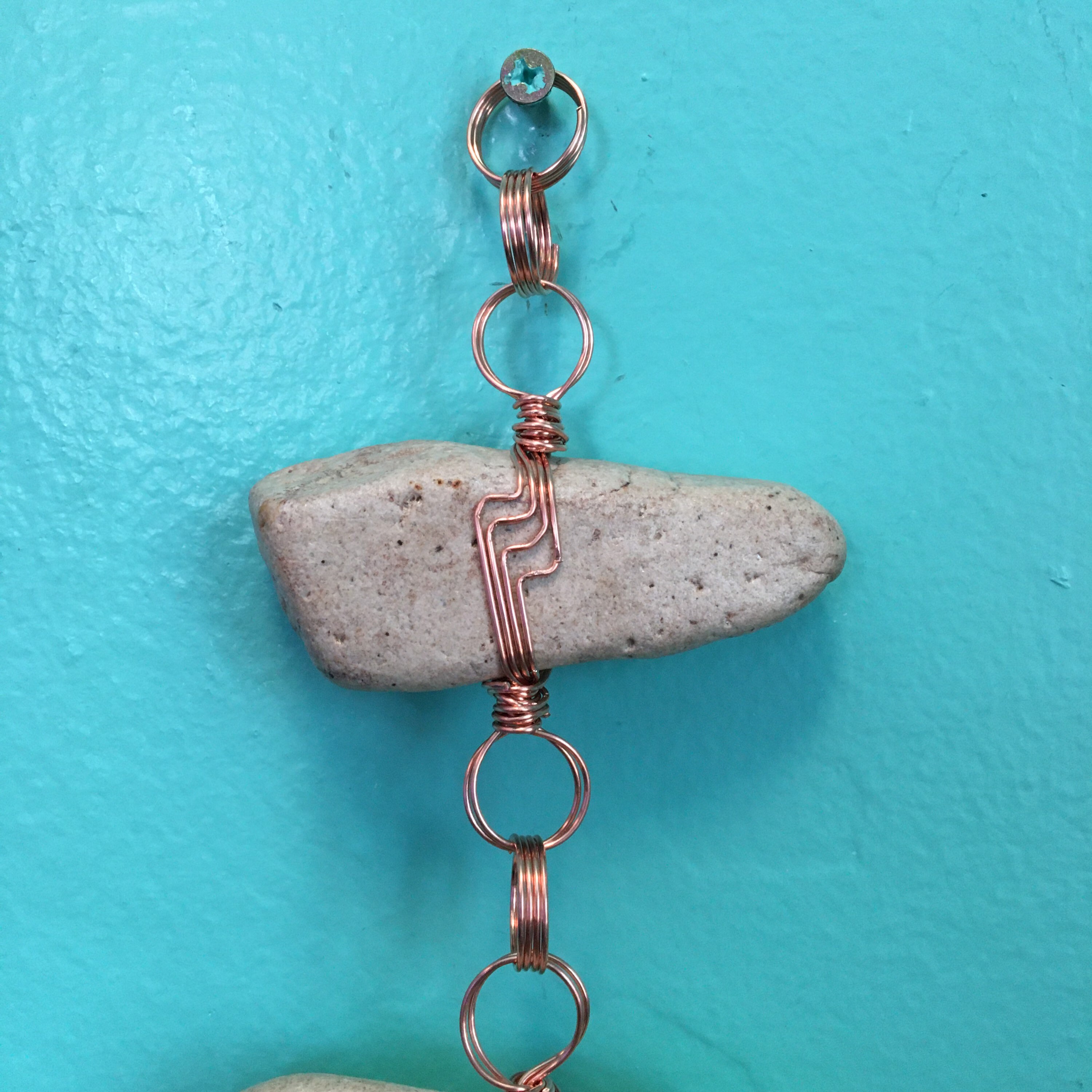 Copper Wire Rock Chain 1 Lb 4 Oz 12” - Etsy