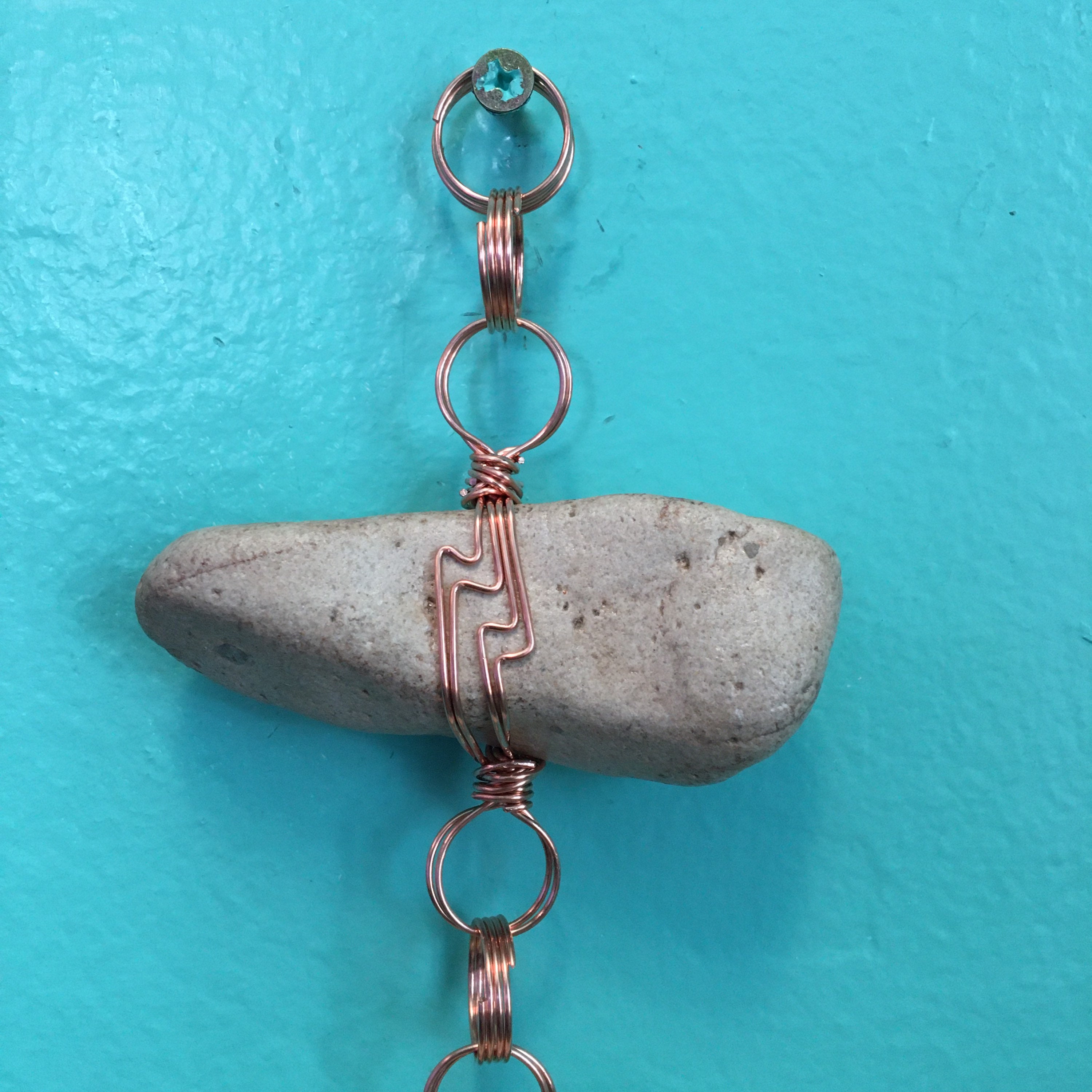 Copper Wire Rock Chain 1 Lb 4 Oz 12” - Etsy