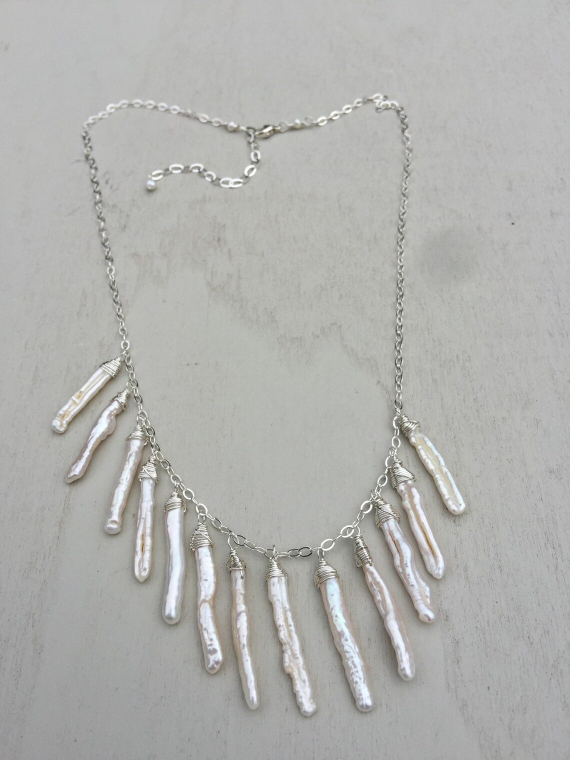 Rain Fall Inspired Necklace - Etsy