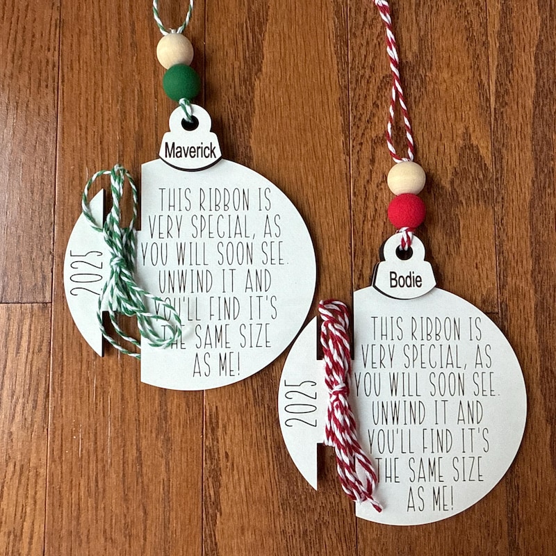 Ribbon Height Ornament - Etsy