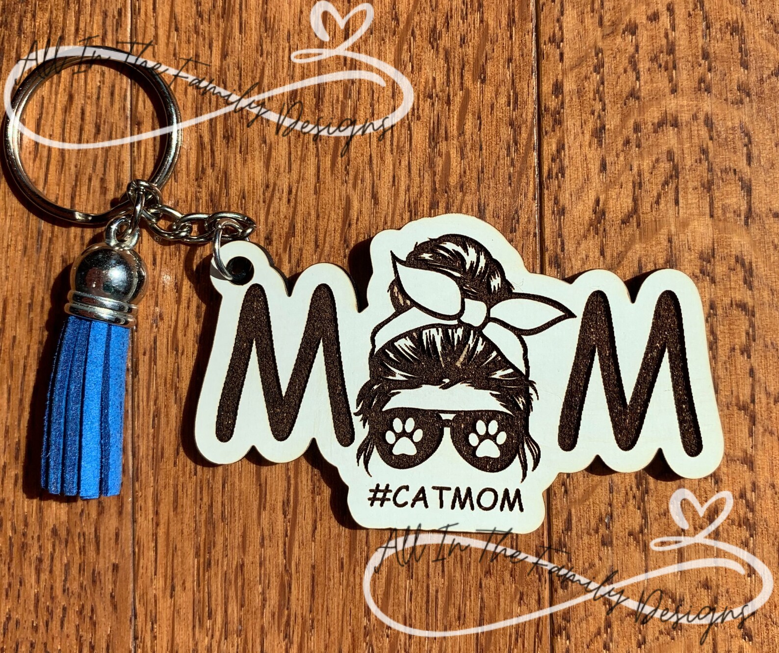 Dog Mom Keychain Cat Mom Keychain - Etsy