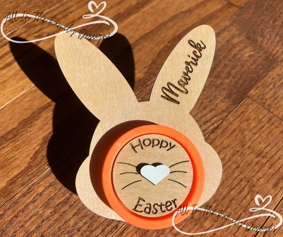 Personalized Easter Bunny Play Dough Holders| Custom Easter Bunny Play ...